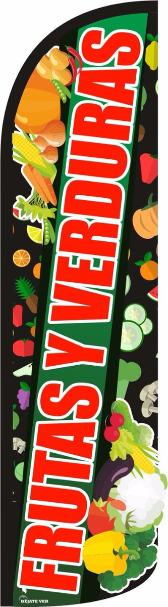 Bandera Frutas y Verduras Fondo Negro – Dejate Ver Banderas