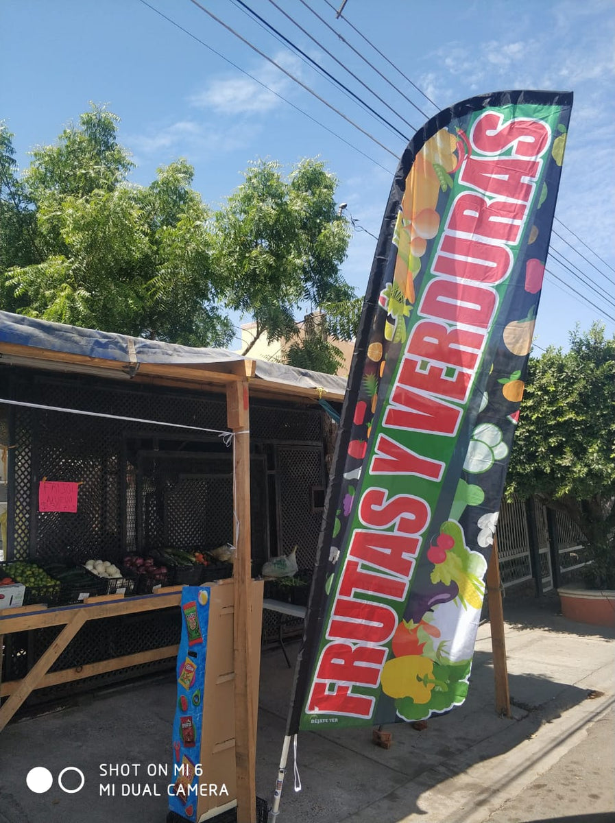 Bandera Frutas y Verduras Fondo Negro – Dejate Ver Banderas